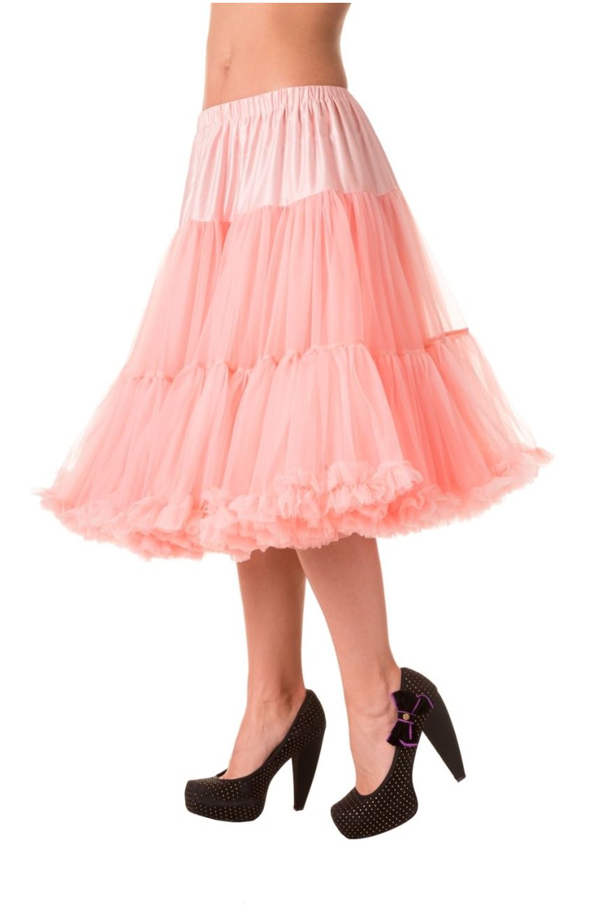 Jupon Tulle Rose Froufrous - Petticoat Vintage Style Années 50